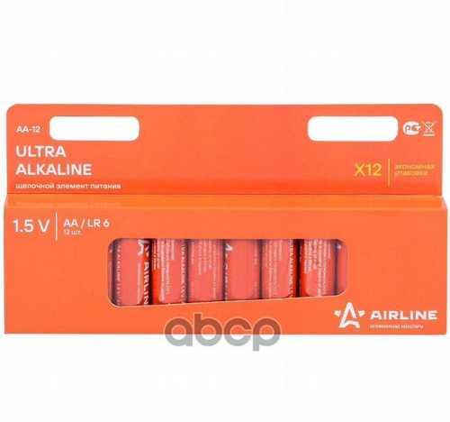 Батарейки LR6/AA щелочные 12 шт. AA12 airline