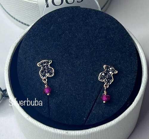 Серьги tous Motif из розового