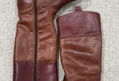 Сапоги zara girl кожаные 33