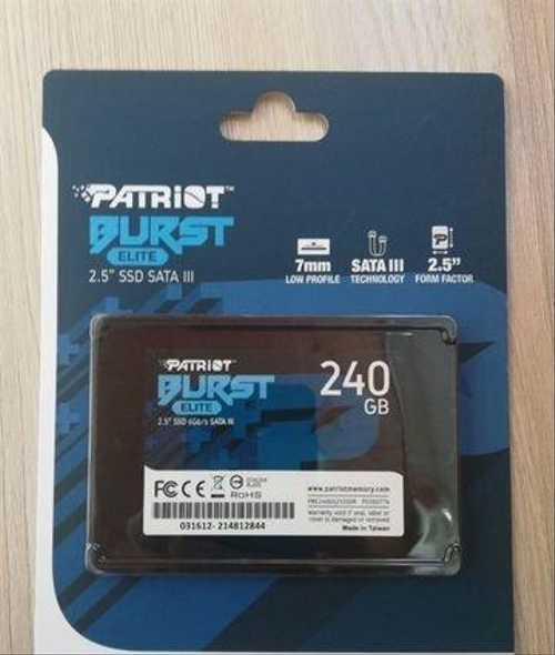 SSD Patriot 240гб PBE240GS25ssdr. Новый