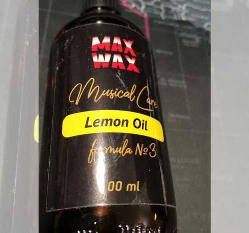 Лимонное масло MAX WAX Lemon Oil накладка грифа