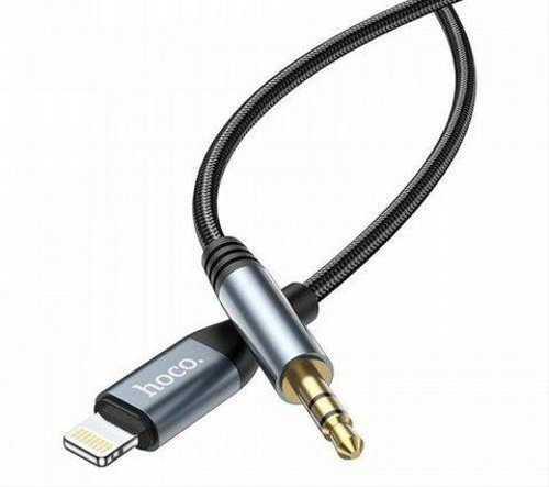 Кабель AUX hoco Lightning+AUX 1м