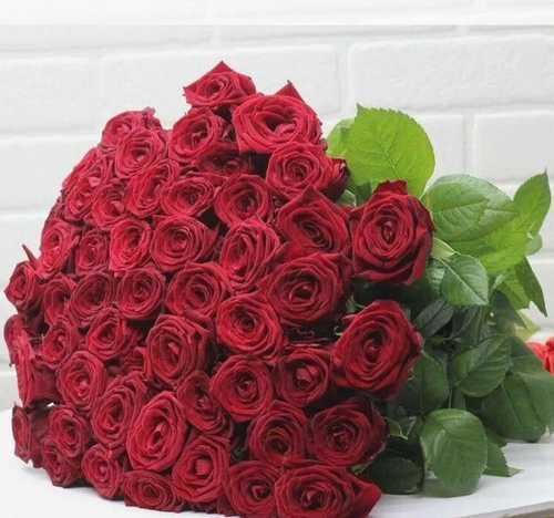Букет из 25 красных роз Цветы