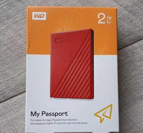 Внешний жесткий диск 2.5" WD 2Tb My Passport