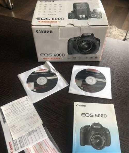 Коробка от Canon 600d kit