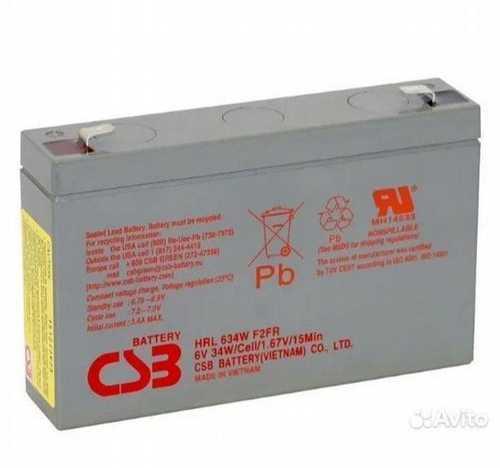 Новые аккумуляторы CSB HRL 634W F2 FR