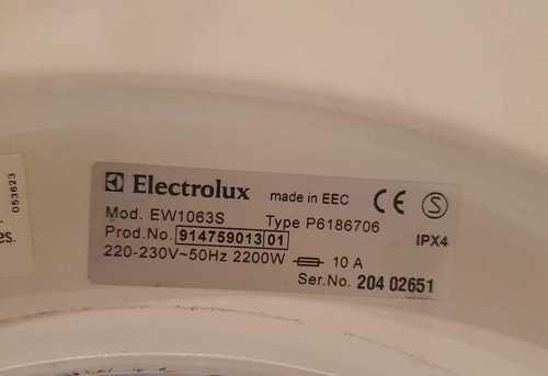 Стиральная машина Electrolux EW1063S на запчасти