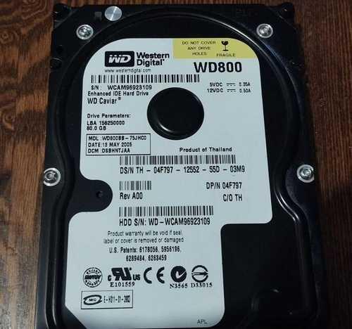 Жёсткий диск 80gb в идеале