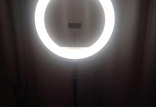 Кольцевая лампа beautylight 480rc led 46см +штатив