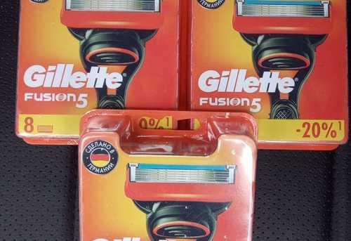 Gillette Fusion 5. Лезвия. 8 штук