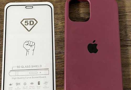 Чехол и стекло на iPhone 12 mini