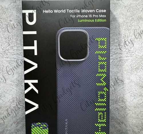 Чехол Pitaka iPhone 16 Pro Max-Hello World