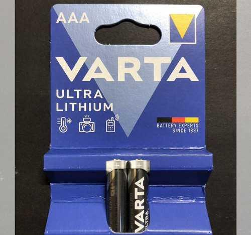 Батарейка Varta Litium AAA