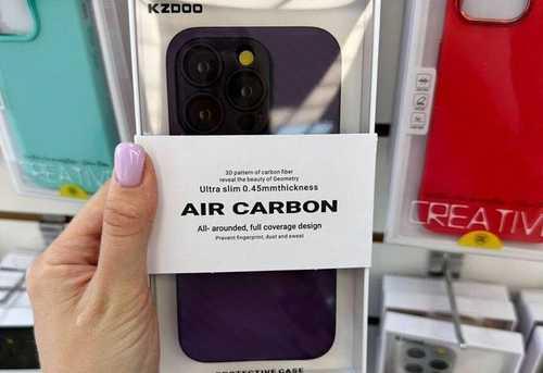 Чехол для iPhone 14 Pro Air Carbon