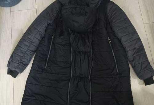 Куртка зимняя женская 50 +для малыша капюшон