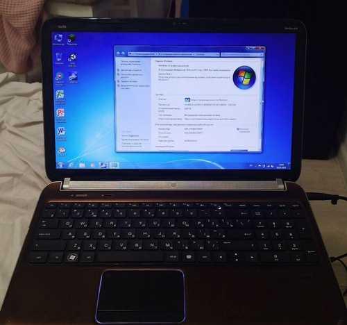 Ноутбук для офиса, школы Hp dv6 i7 8Гб