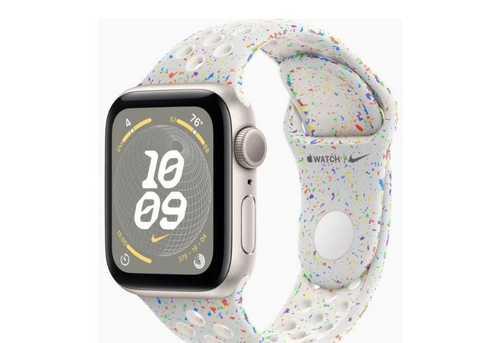 Apple Watch SE 40 мм, Starlight Pure Platinum Nike