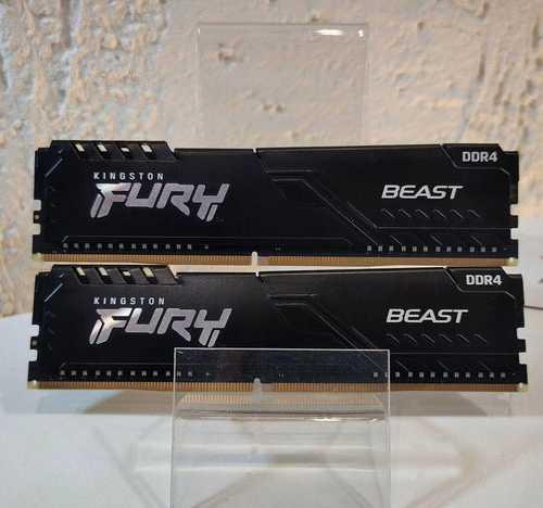 Оперативная память Kingston Fury DDR4 16GB 3200Мгц