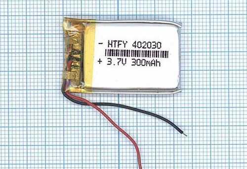 Аккумулятор Li-Pol (батарея) 4*20*30мм 2pin 3.7V/3