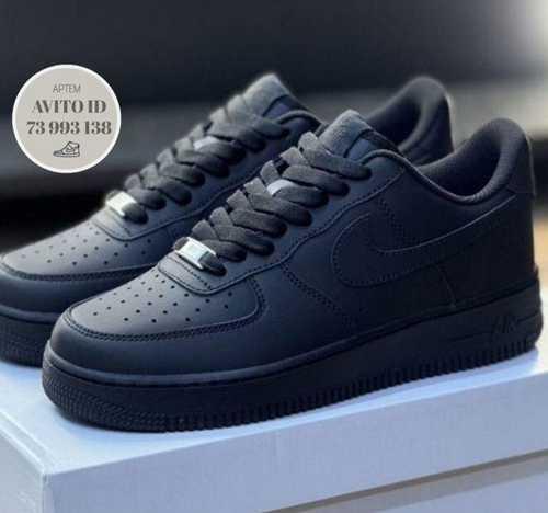 Кроссовки Nike Air Force 1 Black Лучшие