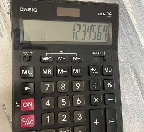 Калькулятор casio GR-14