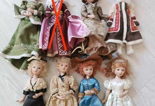 Кукла коллекционная дамы эпохи