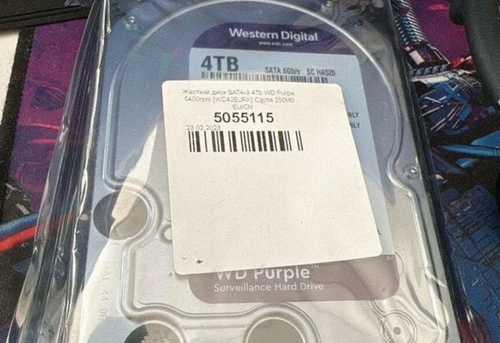 Жесткий диск wd purple 4tb новые