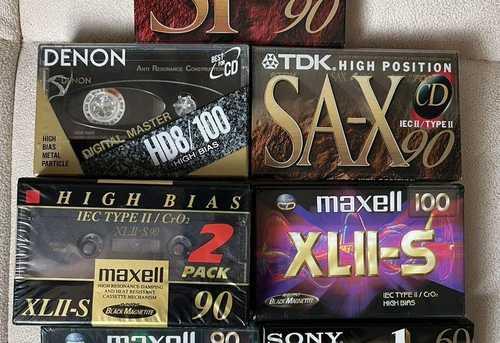 Аудиокассеты TDK, Denon, Maxell,Sony