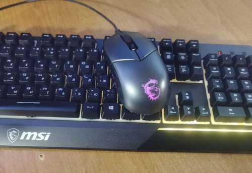 Игровая клавиатура и мышь msi