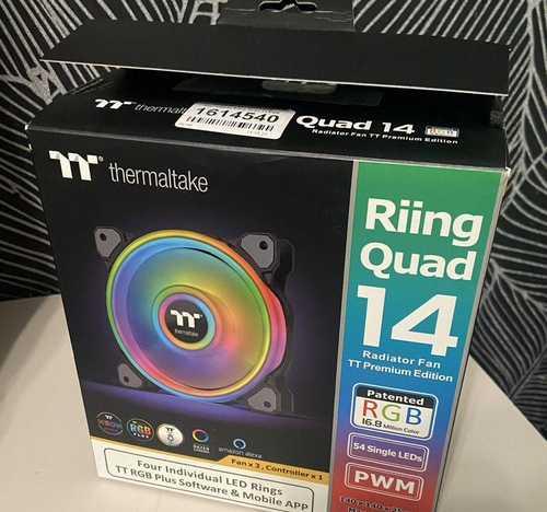 Кулеры Thermaltake Riing Quad 14   Riing Quad 12