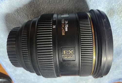 Объектив Sigma AF 24-70mm f/2.8 EX DG HSM Canon EF