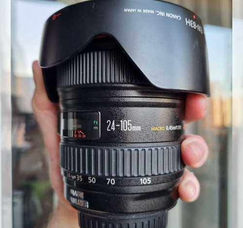 Объектив canon ef 24-105mm 1:4 L с блендой