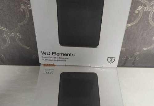 Новый Внешний жесткий диск WD Elements 1tb