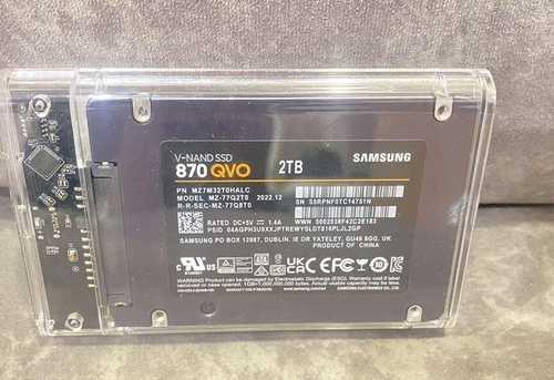SSD накопитель Samsung 870 QVO MZ-77Q2T0BW 2тб, 2