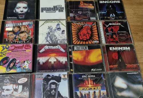 Metallica cd, Eminem cd, Prodigy cd, кассеты