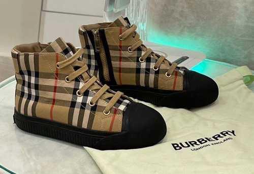 Burberry ботинки на шнурках высокие кеды 31 р