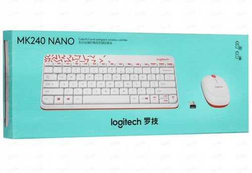 Клавиатура+мышь беспроводная Logitech MK240 Nano