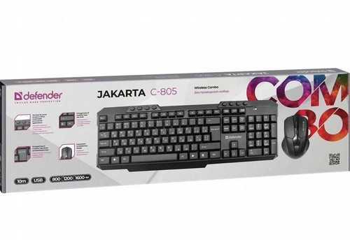 Комплект клавиатура + мышь Defender C-805 Jakarta