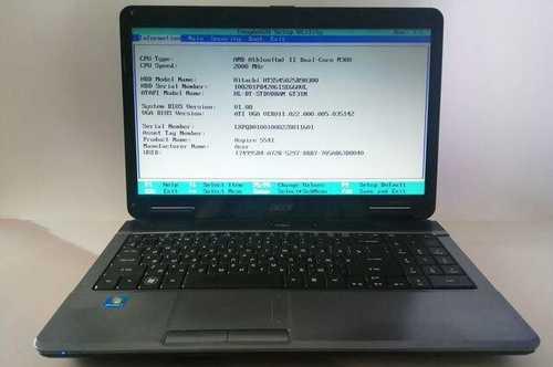 Ноутбук Acer 5541G / 2 ядра / 3Гб / 250Гб / 15,6"