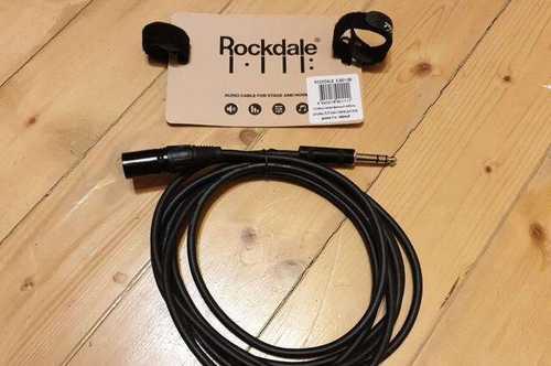 Музыкальный кабель XLR male X stereo jack rockdale