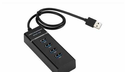 USB-концентратор USB3.0 на 4 порта черный HUB41