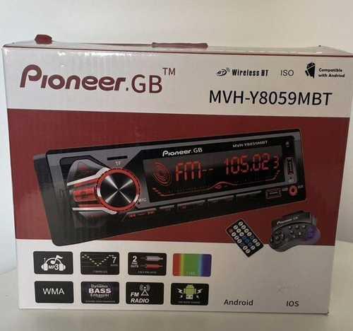 Автомагнитола Pioneer MVH Y-8059 MBT c Bluetooth