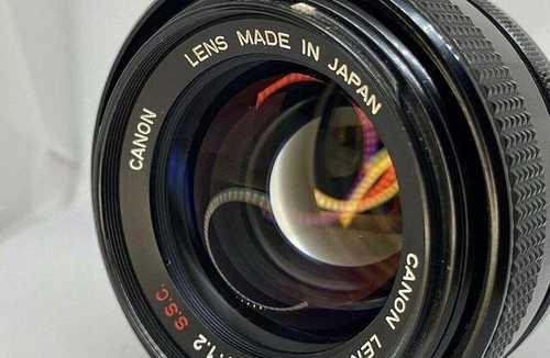 Объектив Canon FD 55 mm. f/1.2 SSC (мануальный)
