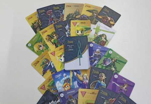 Карточки Amiibo Zelda + Карточки с Оружиями