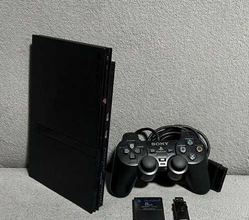 PlayStation 2 Slim (77008) FreeMC boot + 17 игр