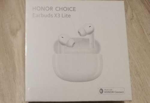 Новые TWS наушники Honor Choice Earbuds X3 Lite