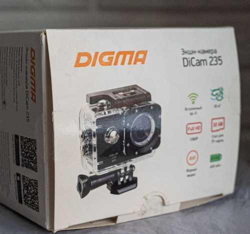 Экшен-камера dicam 235 с аквабоесом