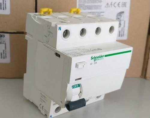 Узо Acti 9 iID 4П 25A 30mA AC Schneider Electric 4