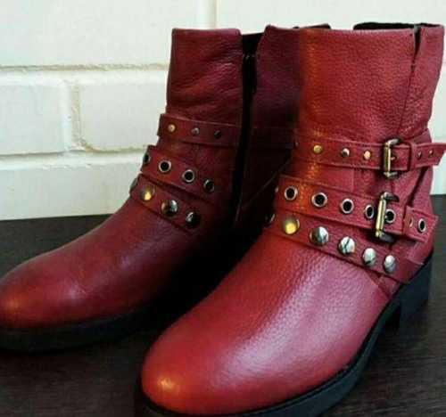 Paolo Conte новые ботинки натуральная кожа
