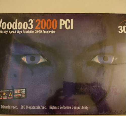 Видеокарта 3DFX Voodoo 3 2000 PCI 16Mb BOX новая